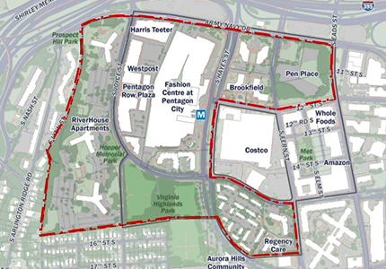 Pentagon Memorial Map
